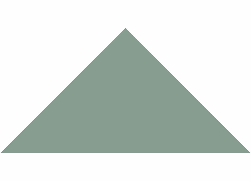 LPC Plain Colours Triangles 5X5 Green keskitumma vihreä | Laattapiste