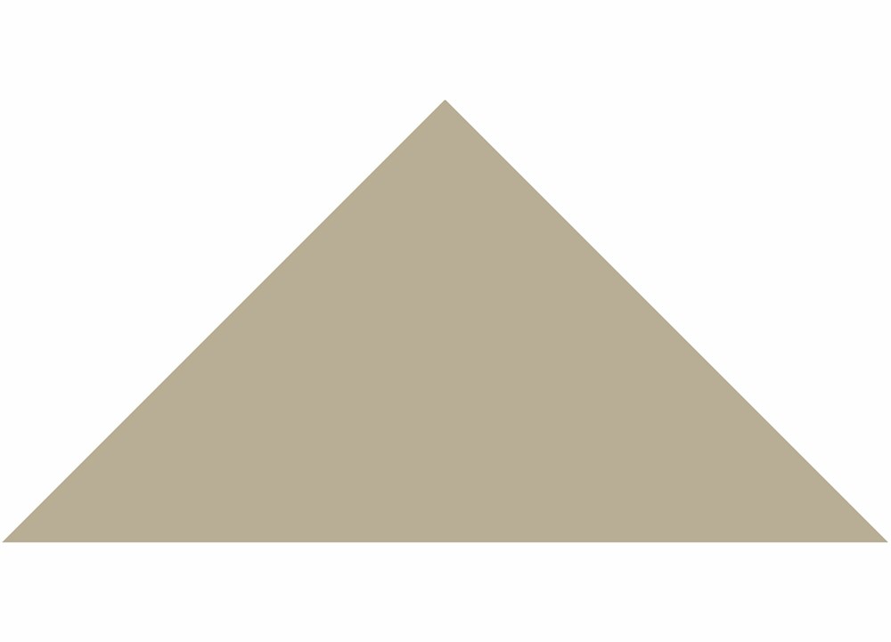 LPC Plain Colours Triangles 5X5 Linen keskitumma beige | Laattapiste