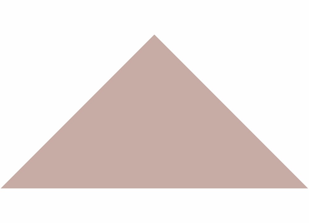 LPC Plain Colours Triangles 5X5 Pink vaalea punainen | Laattapiste