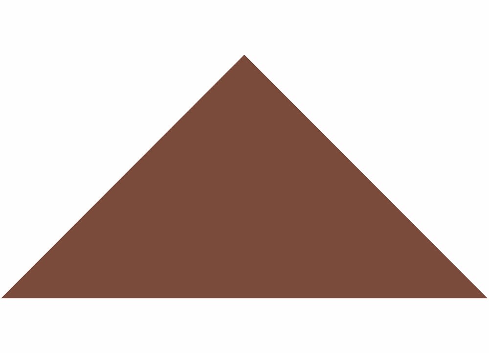 LPC Plain Colours Triangles 5X5 Red tumma punainen | Laattapiste