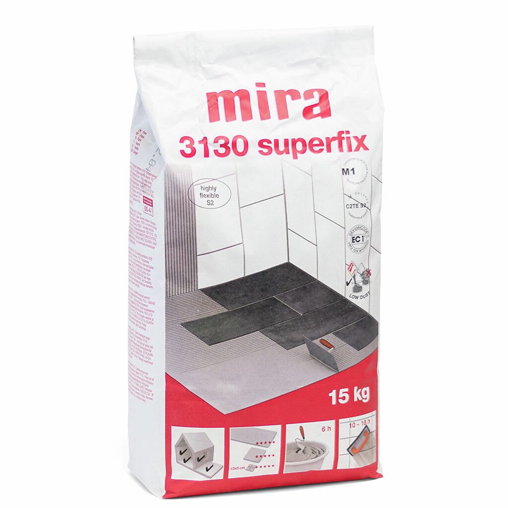 mira 3130 superfix kiinnityslaasti 15 kg | Laattapiste