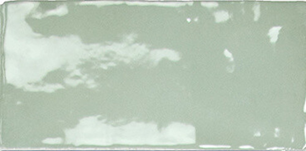 Pukkila Manacor lasitettu kaakeli seinälaatta 7,5X15 Mint laineileva ...