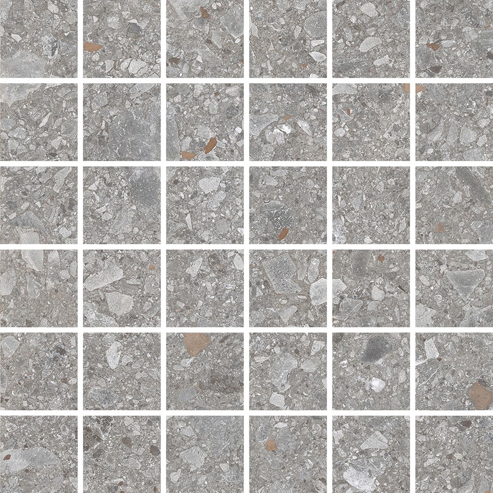 LPC Veneto glazed porcelain mosaic wall tile floor tile 4,8X4,8 04 Ash ...