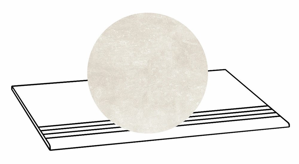 LPC Sicily Re60 unglazed porcelain stair tile with anti-slip groove ...