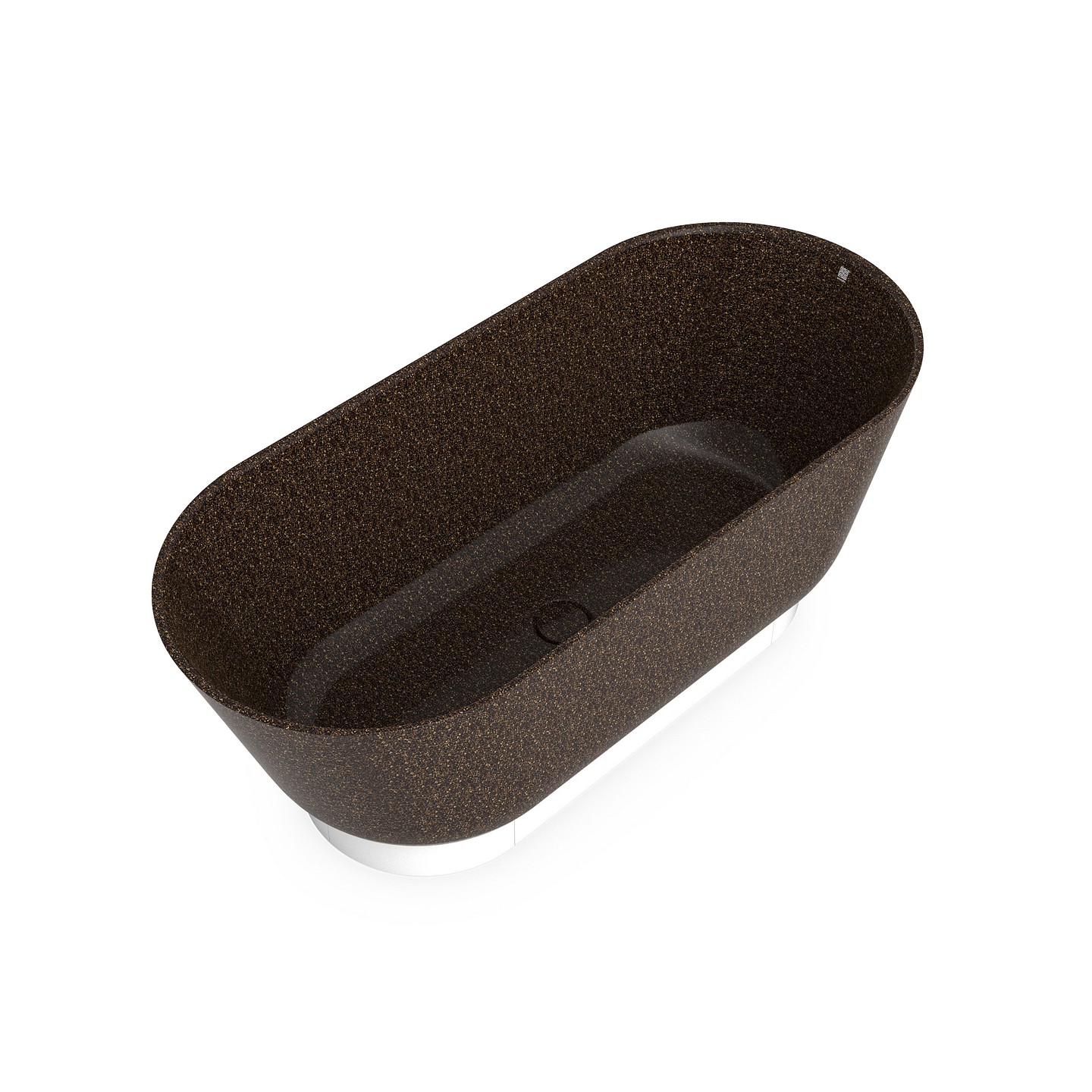 Woodio Flow kylpyamme 160x70x59 cm puukomposiitti Root vapaasti ...