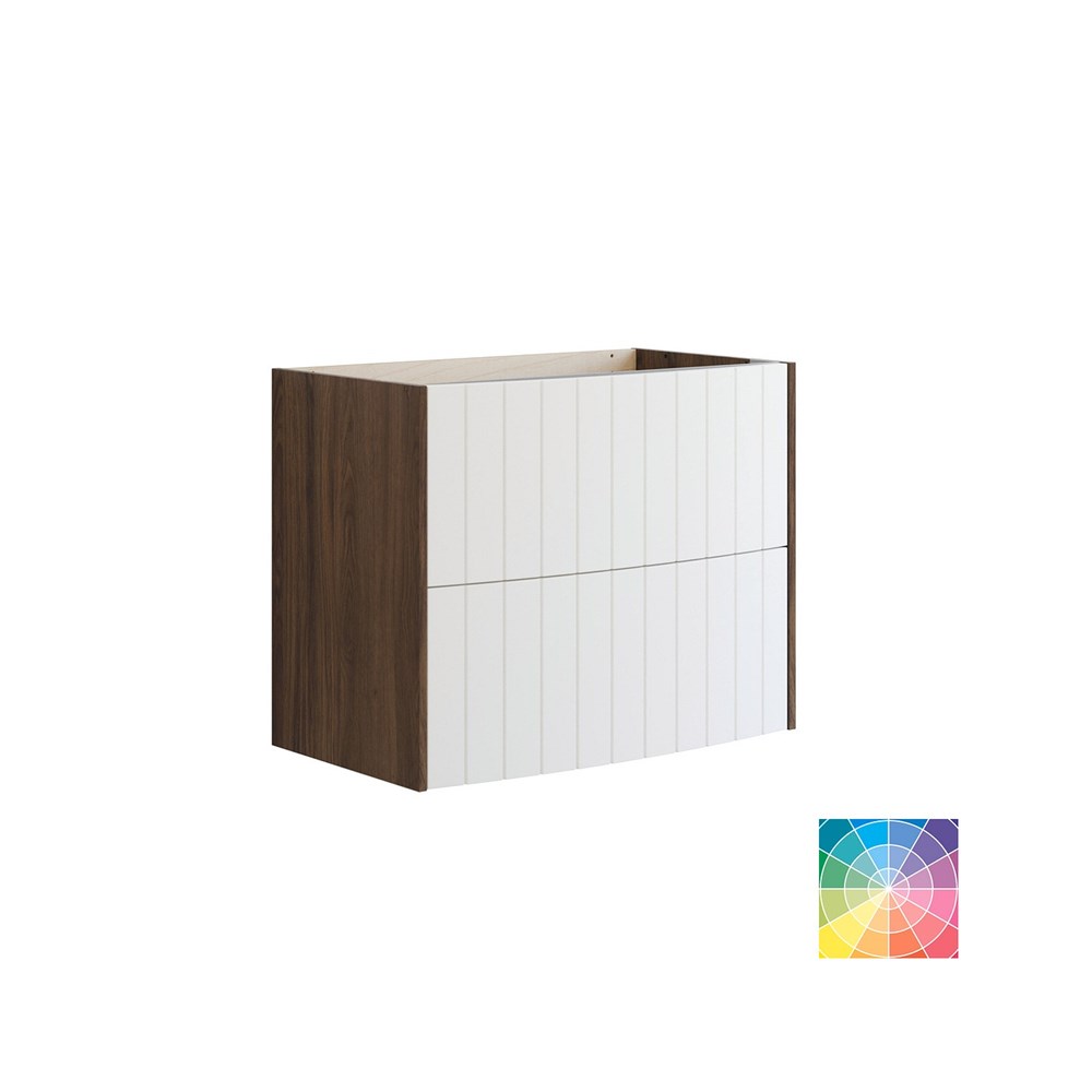 Dansani Luna Vintage allaskaappi 80x64x44 cm uritettu ruskea tammi ...